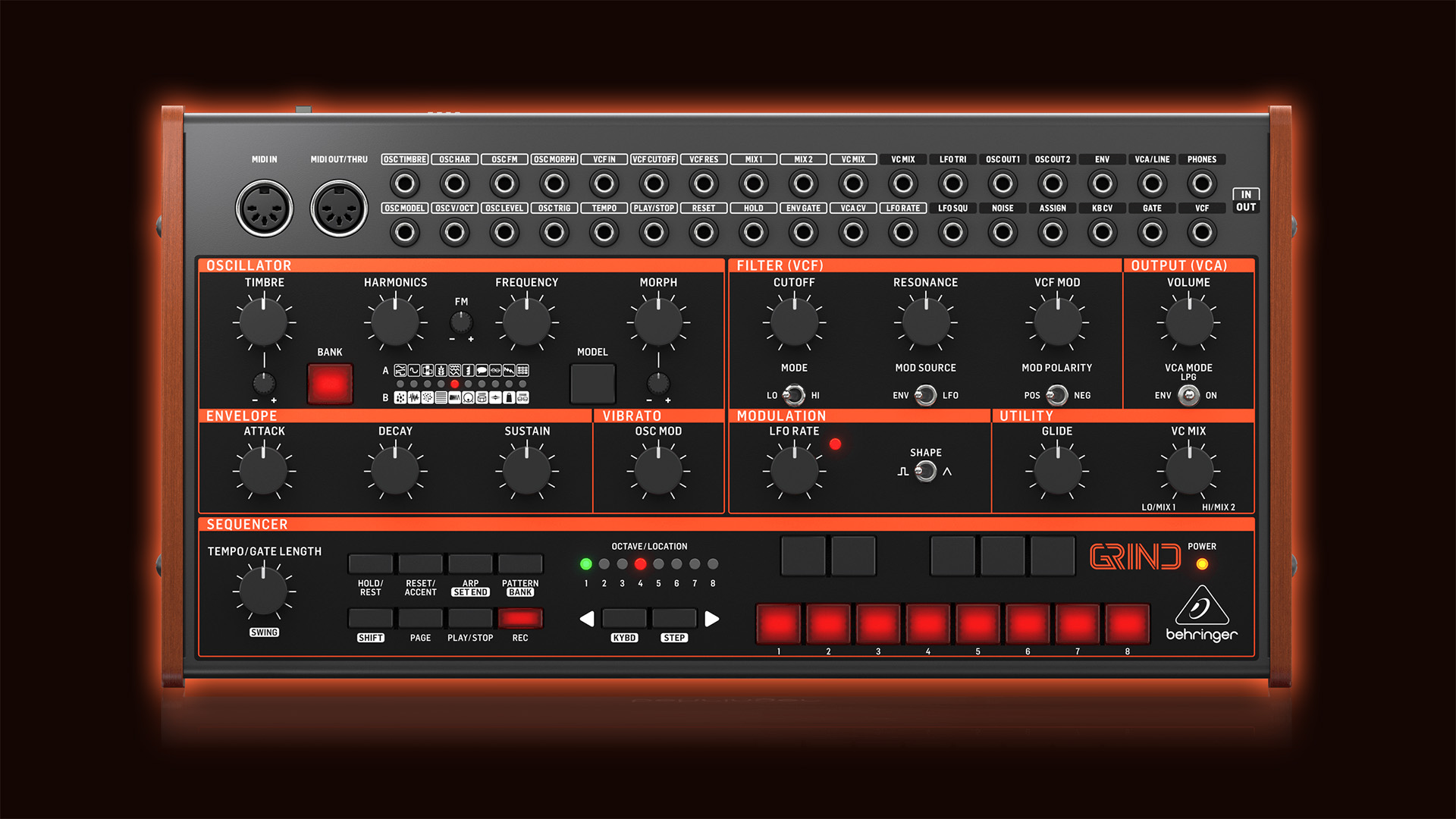Behringer GRIND Synthesizer Hybrid und Semi-Modular - SynthesizerNews